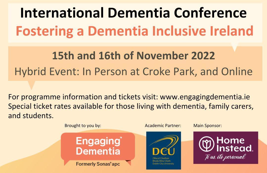 14th International Dementia Conference, 15 & 16 Nov | The Wheel