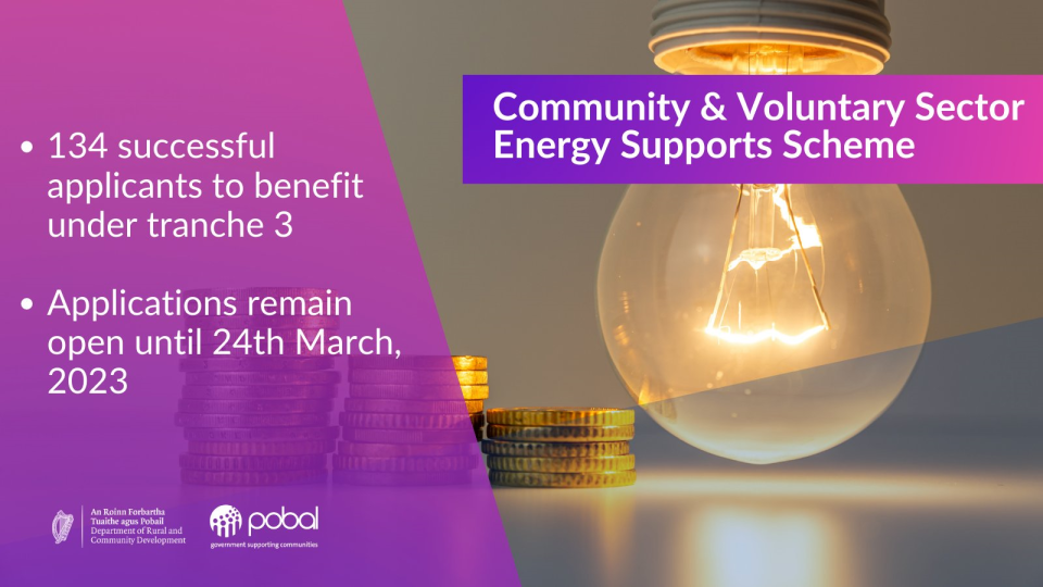 Community & Voluntary Energy Support Scheme Closing this Friday | The Wheel